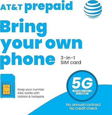 Amazon.com: AT&T Prepaid SIM KIT : Cell Phones & Accessories