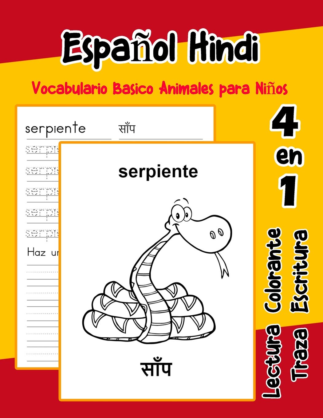 Buy Español Hindi Vocabulario Basico Animales para Niños: Vocabulario ...