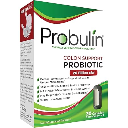 Amazon.com: Probulin Total Care Gut Support Daily Probiotic Supplement ...