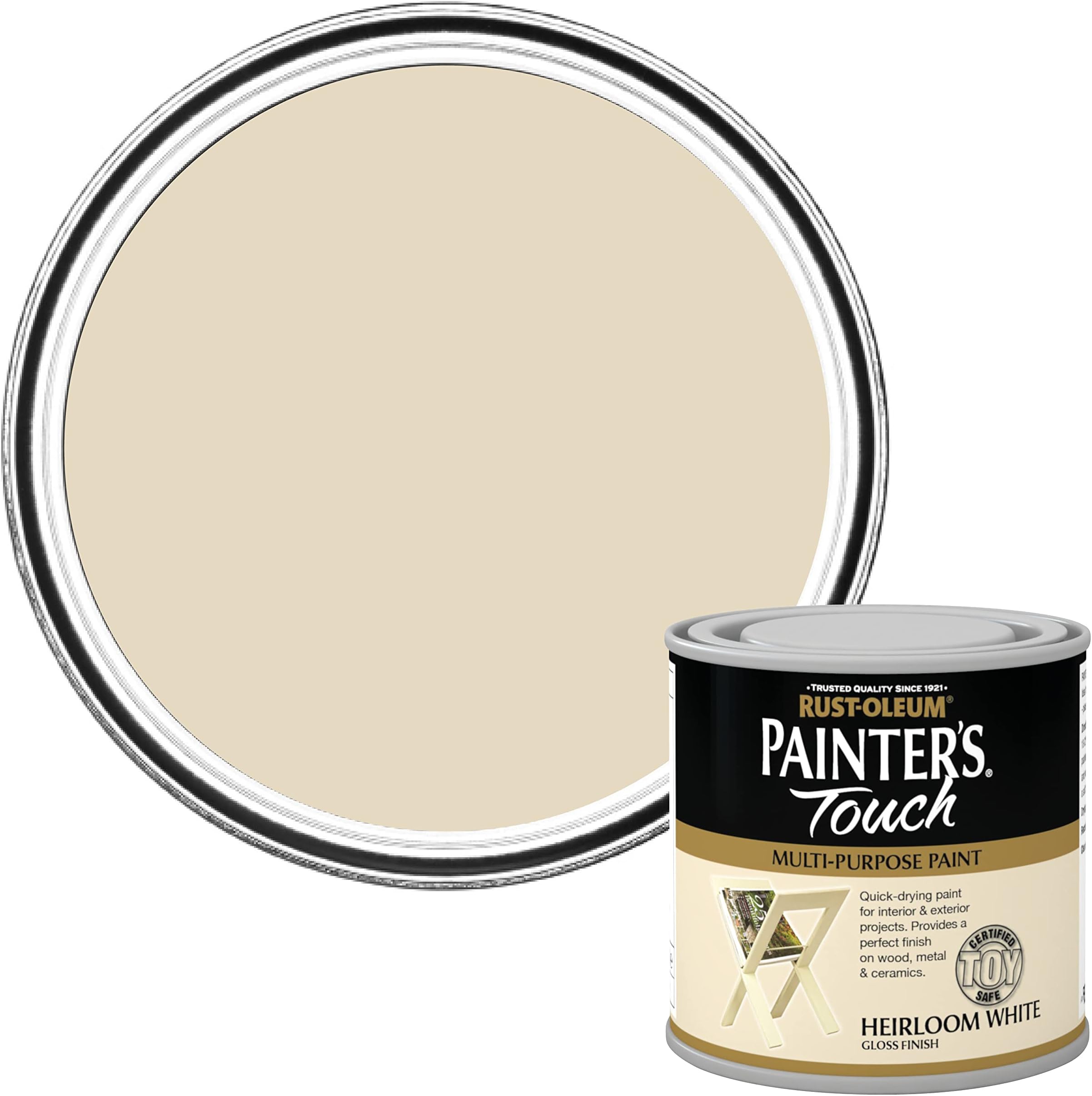 1 x 150ml Cream Gloss Fridge, Cooker and Appliance Enamel Paint. Heat ...