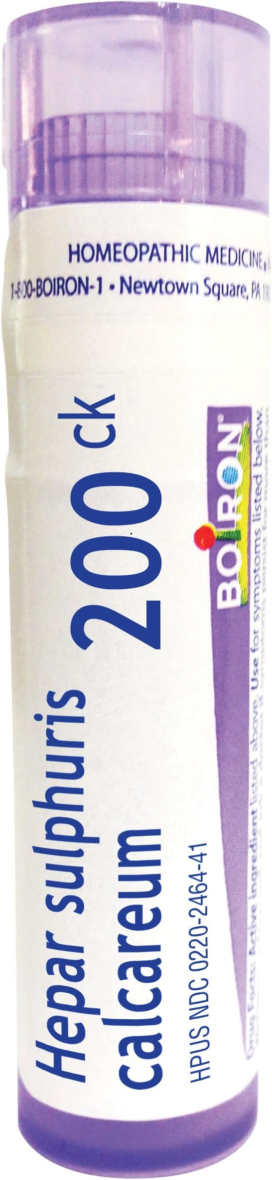 Amazon.com: Boiron Hepar Sulphuris Calcareum 200CK, 80 Pellets ...