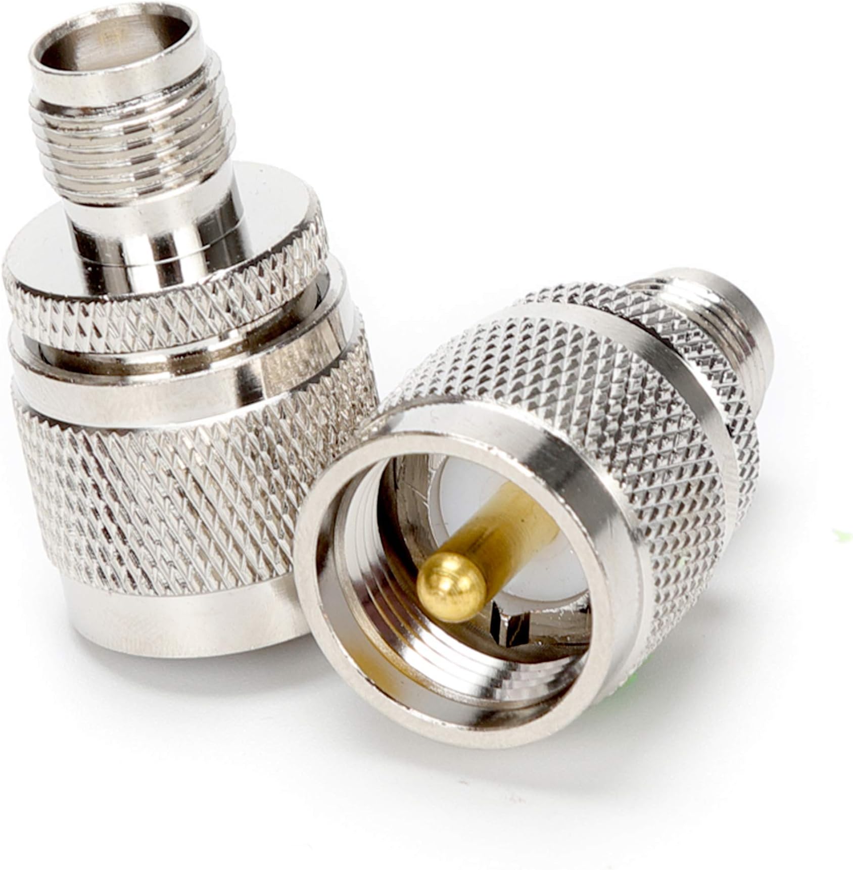 Amazon.com: Maxmoral UHF Male to TNC Female PL-259 PL259 Connector RF Coax Coaxial Adapter ...