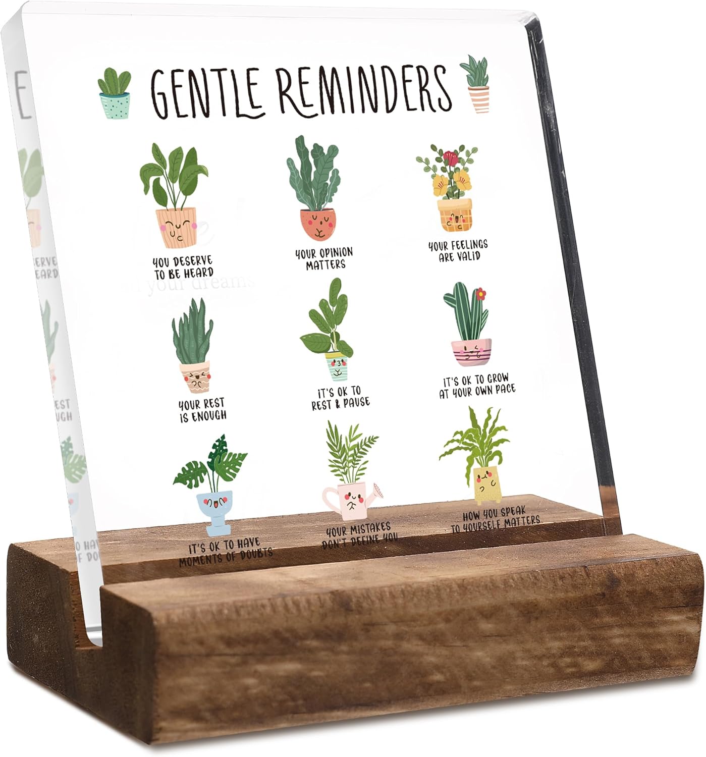 Amazon.com: Obookey Positivity Gifts Desk Decor - Gentle Reminders ...