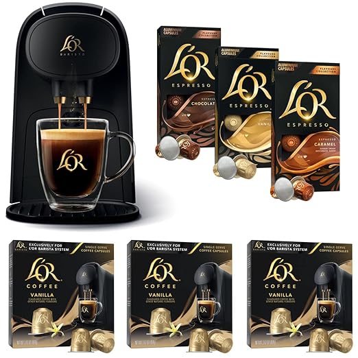 Amazon.com: The LOR Barista System with 30 LOR Vanilla Coffee Capsules ...