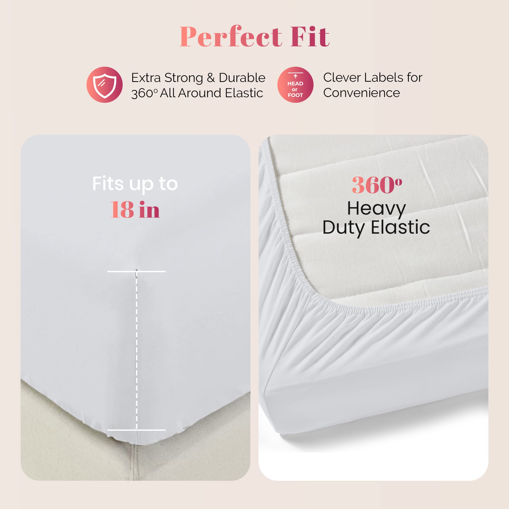 Ashton Sheets Premium 1000-Thread-Count Egyptian Feel 100% Cotton ...