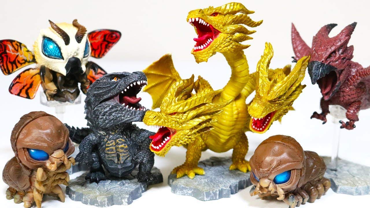 Optovichok Godzilla Toys Playset Of Plastic Figures Godzilla 7 Pcs ...