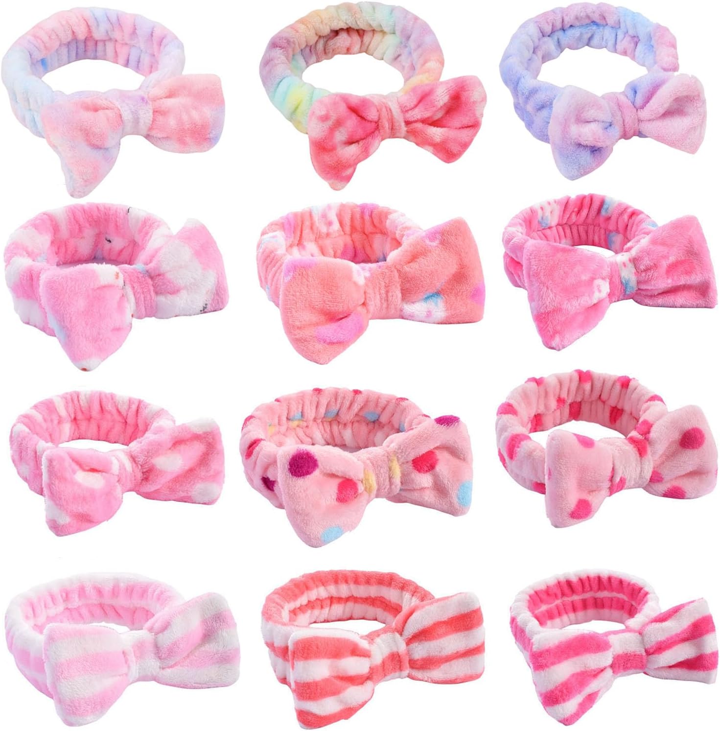 Amazon.com : Skincare Headband, 9 Pcs Spa Headband for Washing Face ...