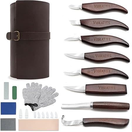 Amazon.com: WINCKELSTEEL Wood Carving Tools Set of 12 Wood Chisels ...