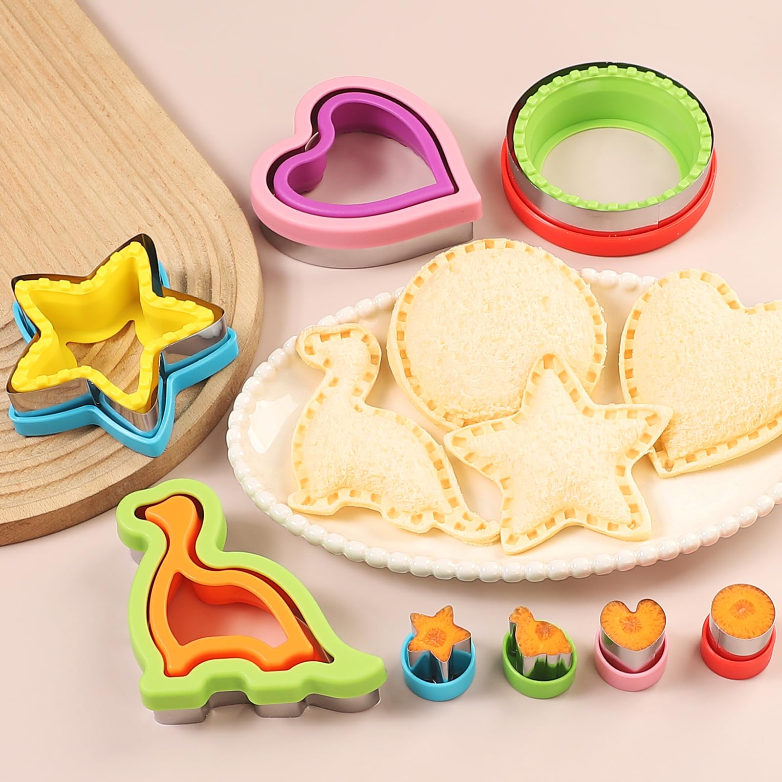 Star Cutter 14 PCS Sandwich Cutter Set, Sandwich Cutter For Kids ...