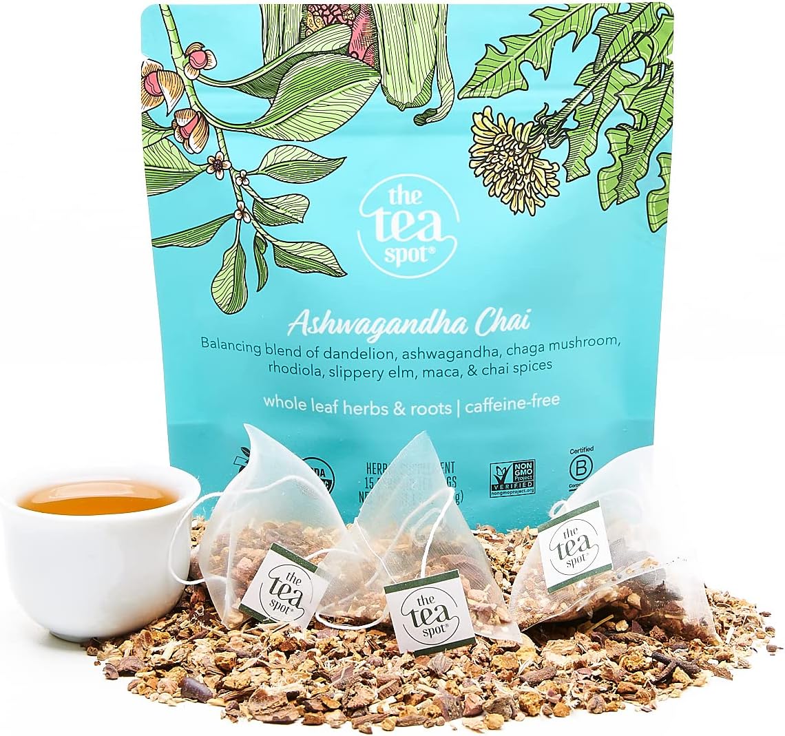Amazon.com: The Tea Spot Organic Ashwagandha herbal tea with Adaptogen ...