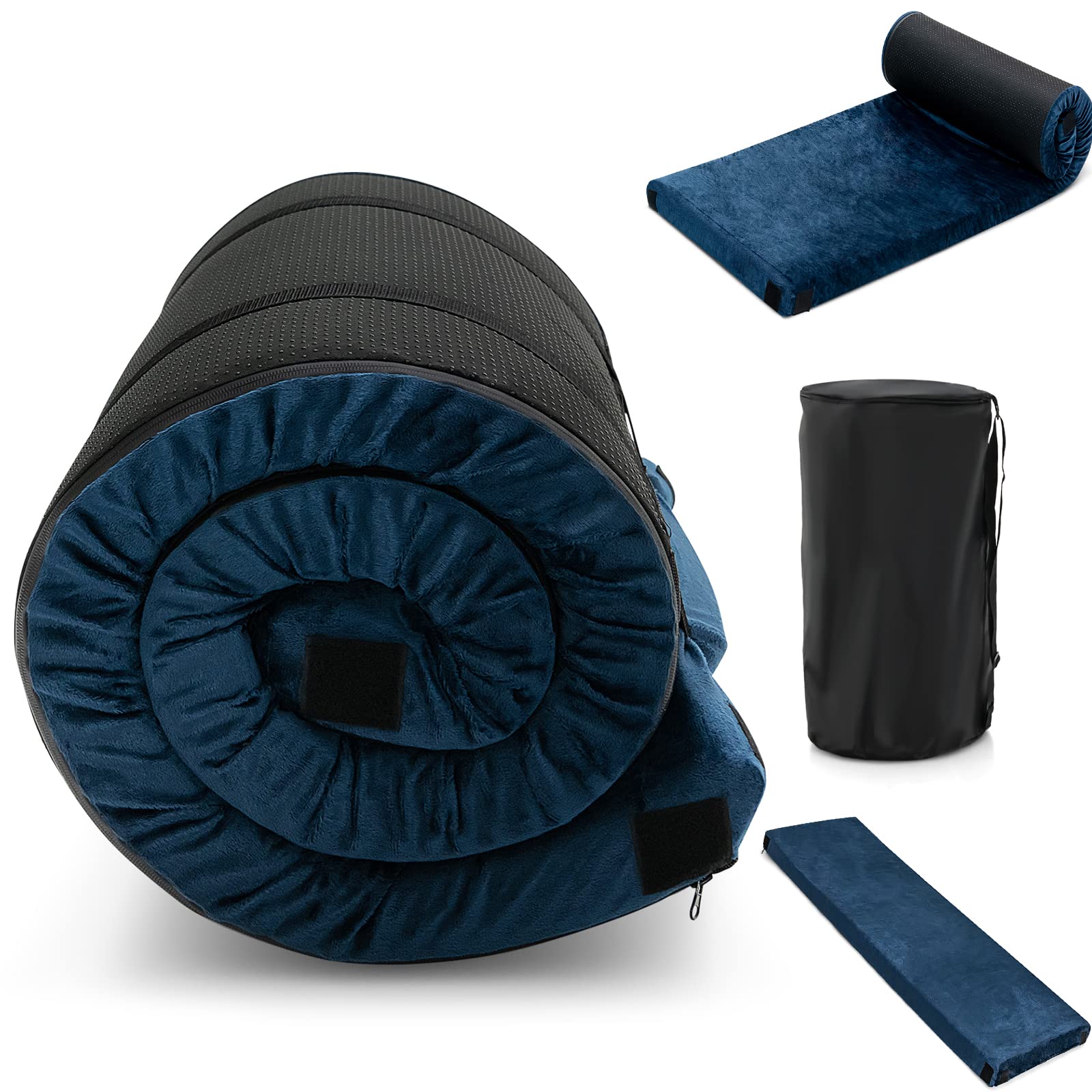 Amazon.com : Giantex 72" Memory Foam Camping Mattress, Foldable Floor ...