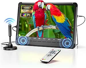 Amazon.com: NORTHING 10.7” Portable TV with Antenna, Rechargeable Small ...