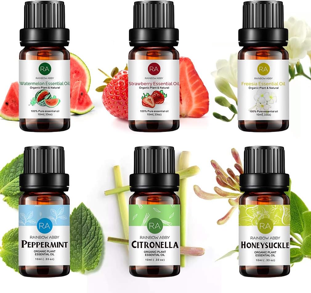 Amazon.com: RAINBOW ABBY 6-Pack Orangic 100% Pure Essential Oil Set ...