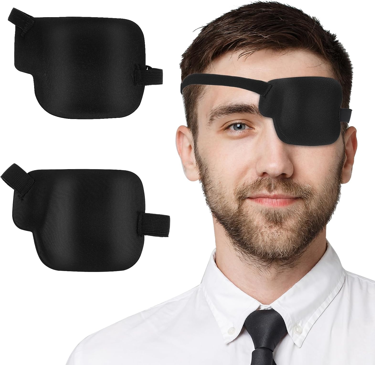 Amazon.com: 2Pcs Left Eye Patches for Adults,3D Adjustable Eyepatchs ...