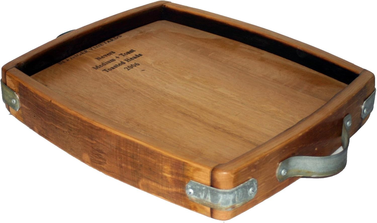 Amazon.com | Old River Road Wine and cheese tray, large, Shellac: Wine ...