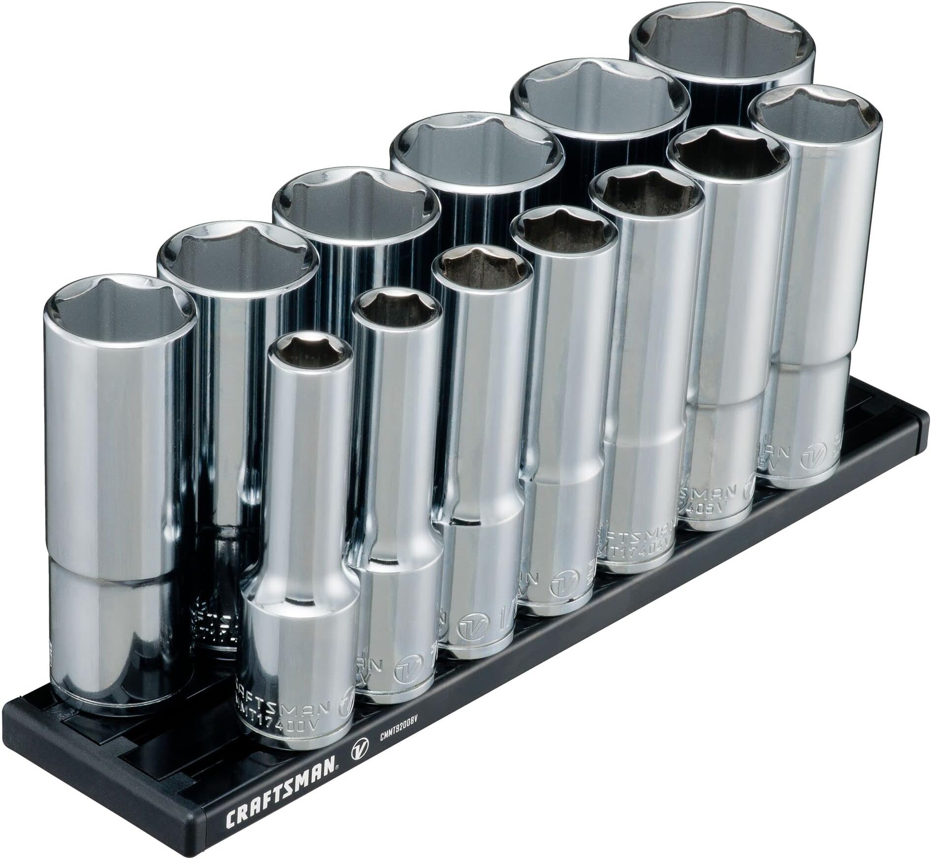 CRAFTSMAN Socket Set, SAE, 3/8" Drive, 6 Pt., 11Piece (CMMT12044 ...