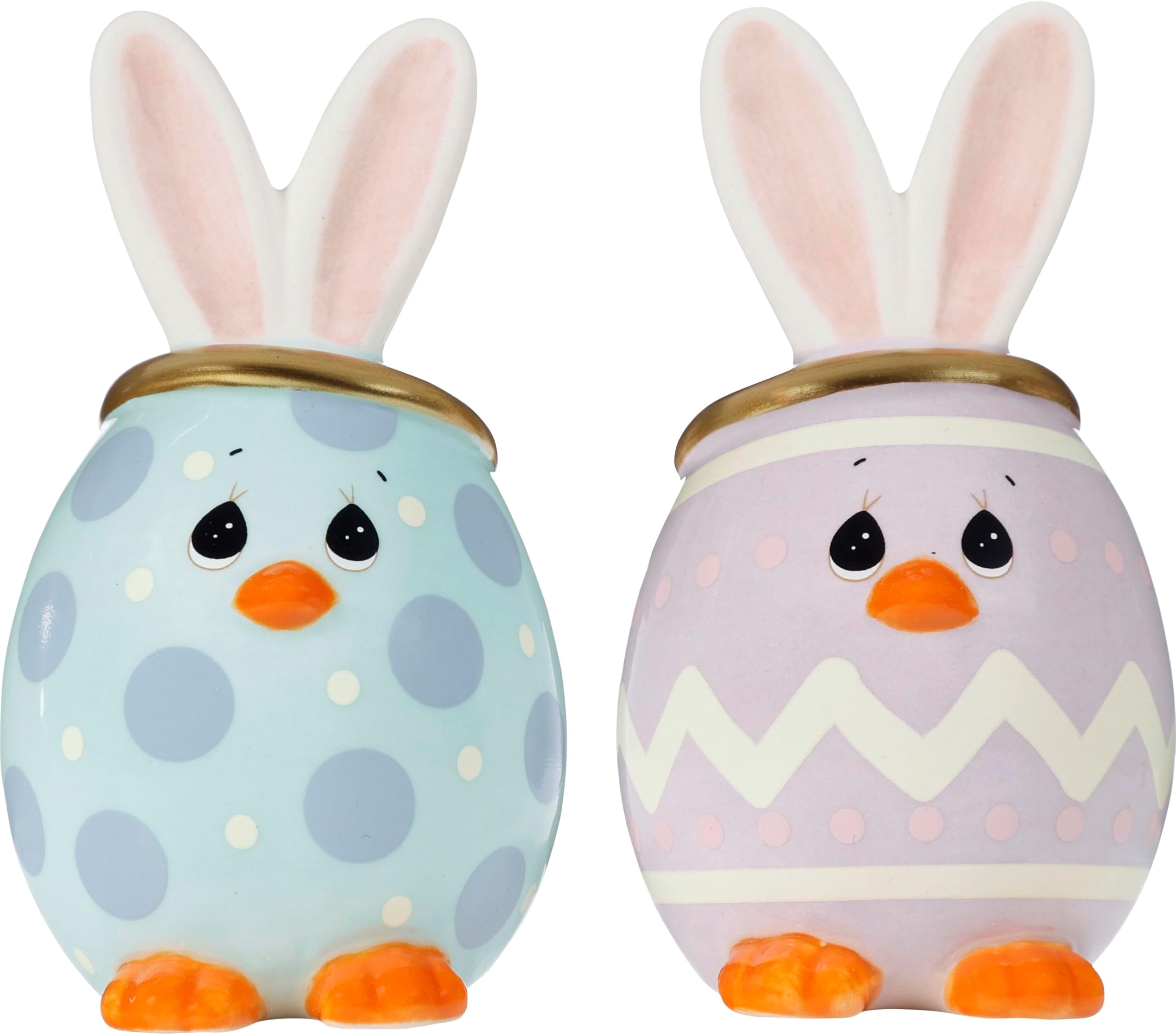 Amazon.com: The Bridge Collection 4" Polka Dotted Egg Salt and Pepper ...