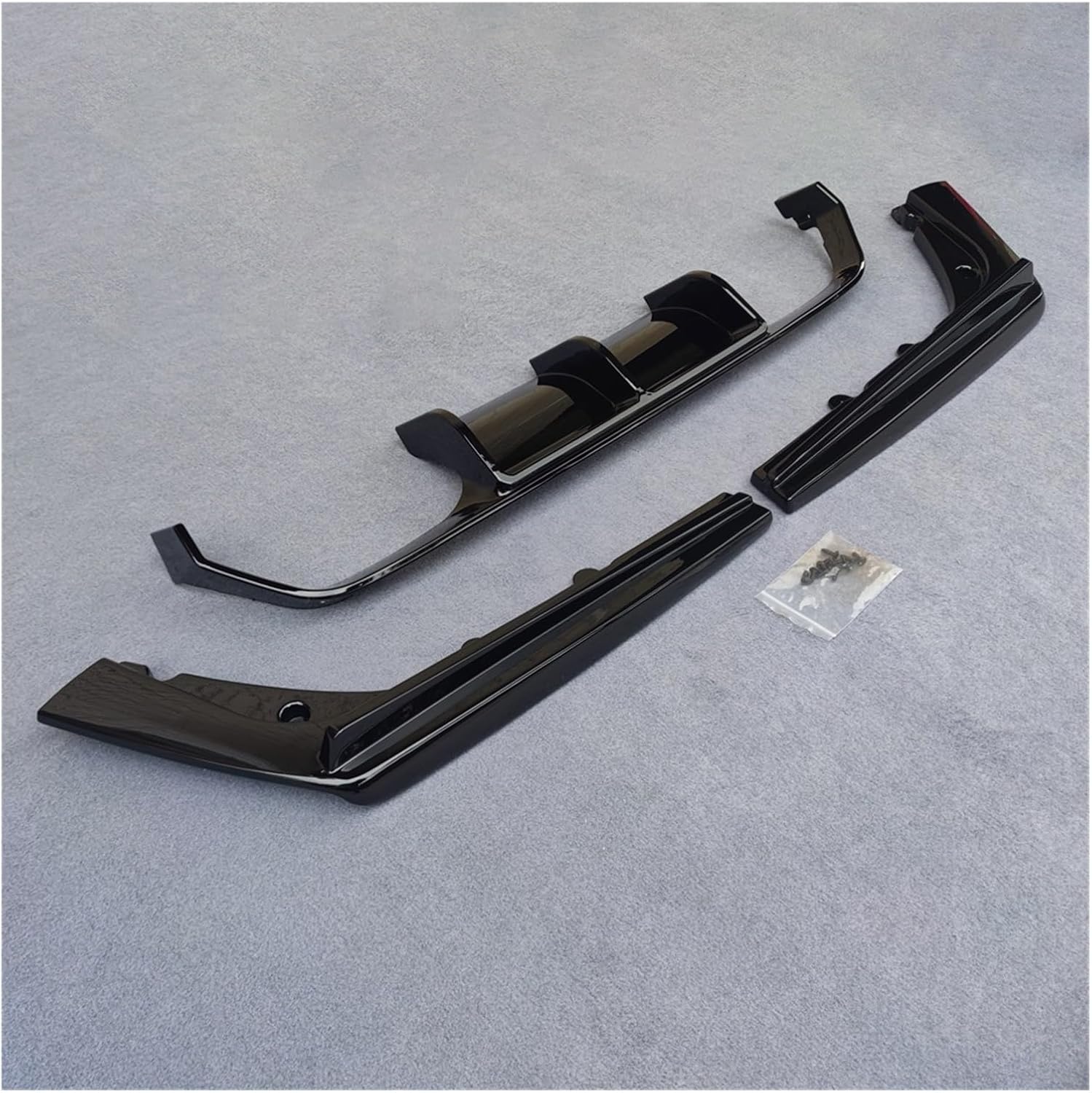 Car Rear Bumper Lip Spoiler Diffuser Standard Convertible Rear Diffuser ...