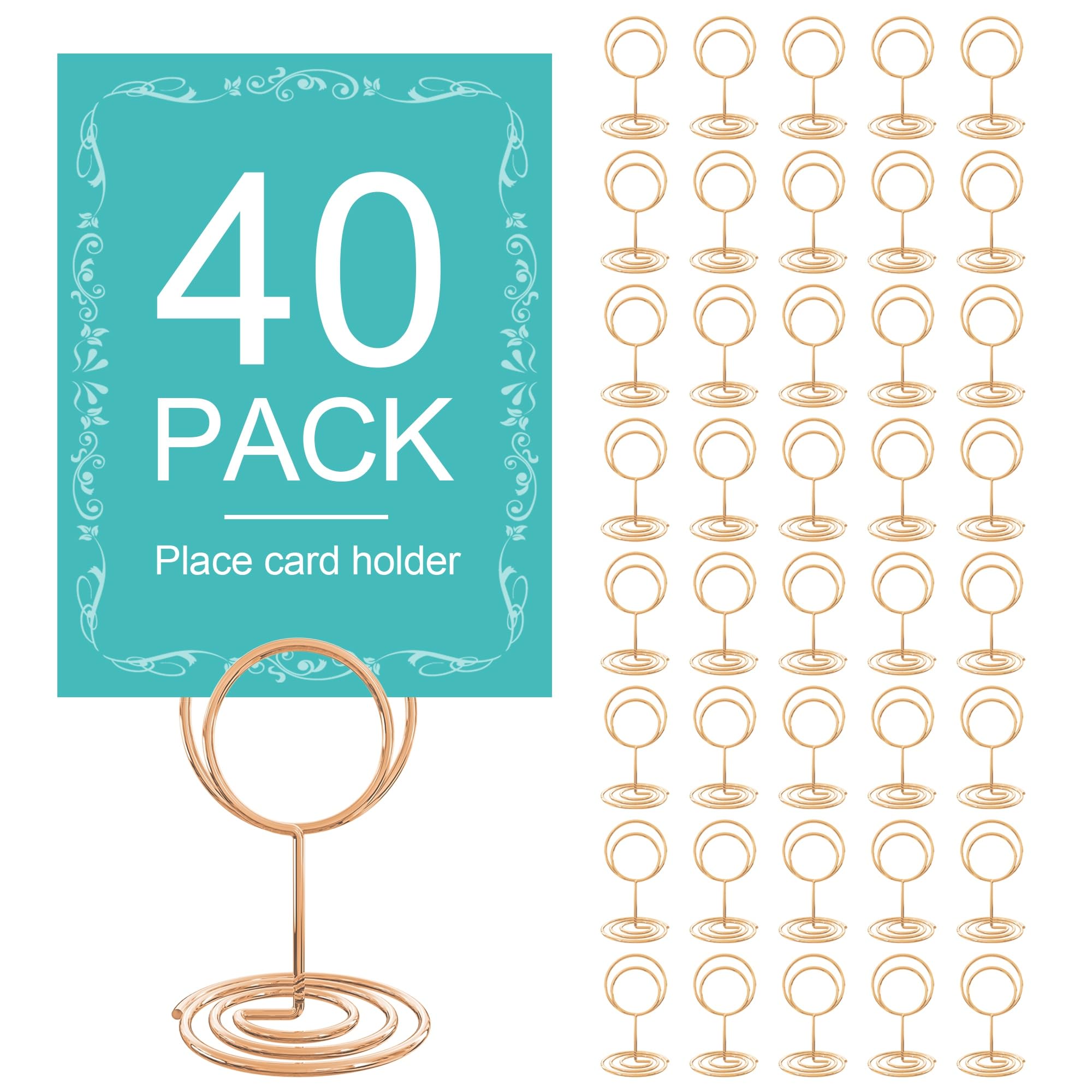 Amazon.com: 40PCS Table Number Holders, Place Cards Holder, Buffet Food ...