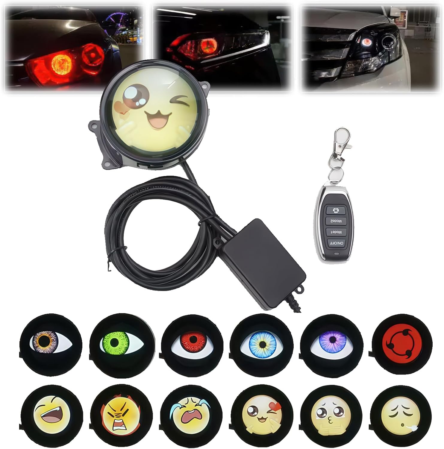 Amazon.com: Devil Eyes Light for Cars – LED Dynamic Demon Eye ...