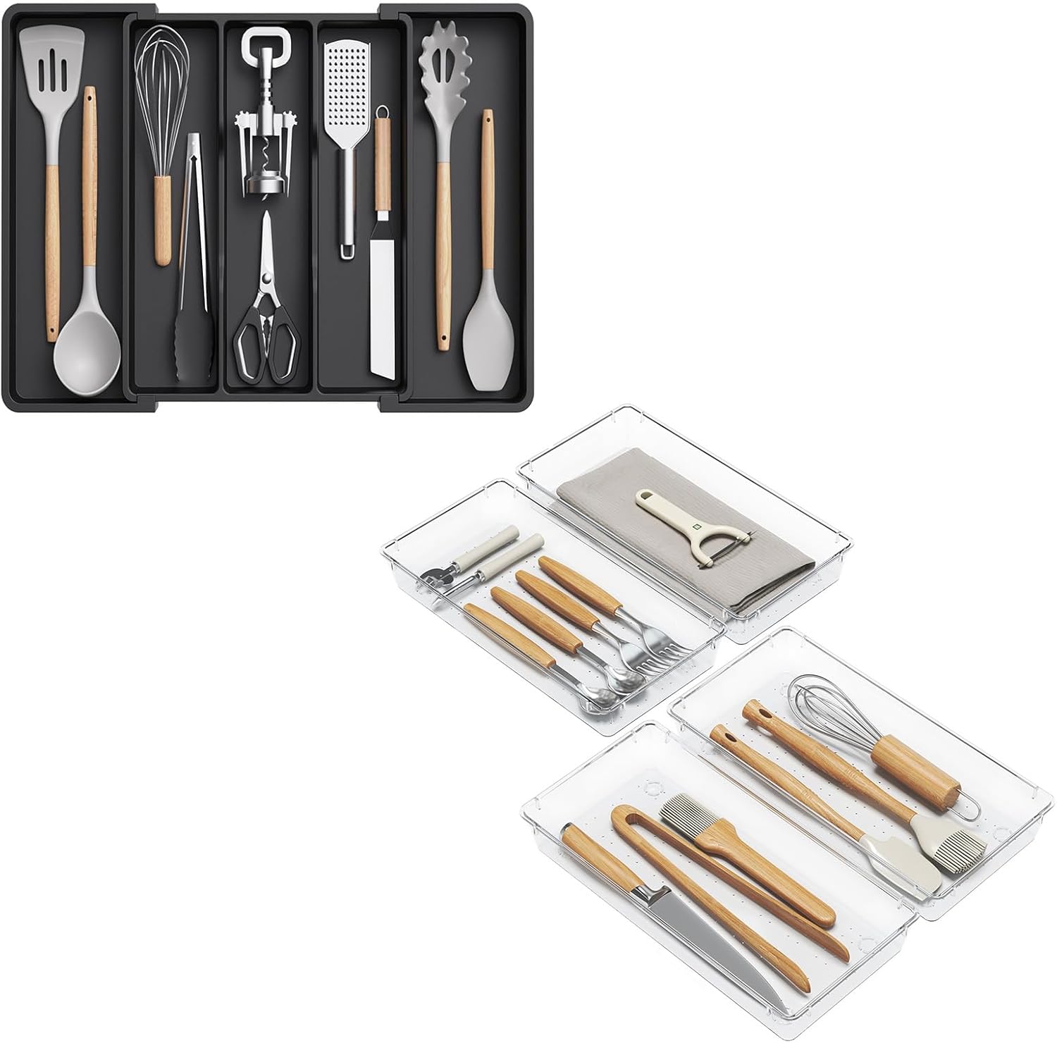 Amazon.com - Lifewit Utensil Organizer for Kitchen Drawers, Expandable ...