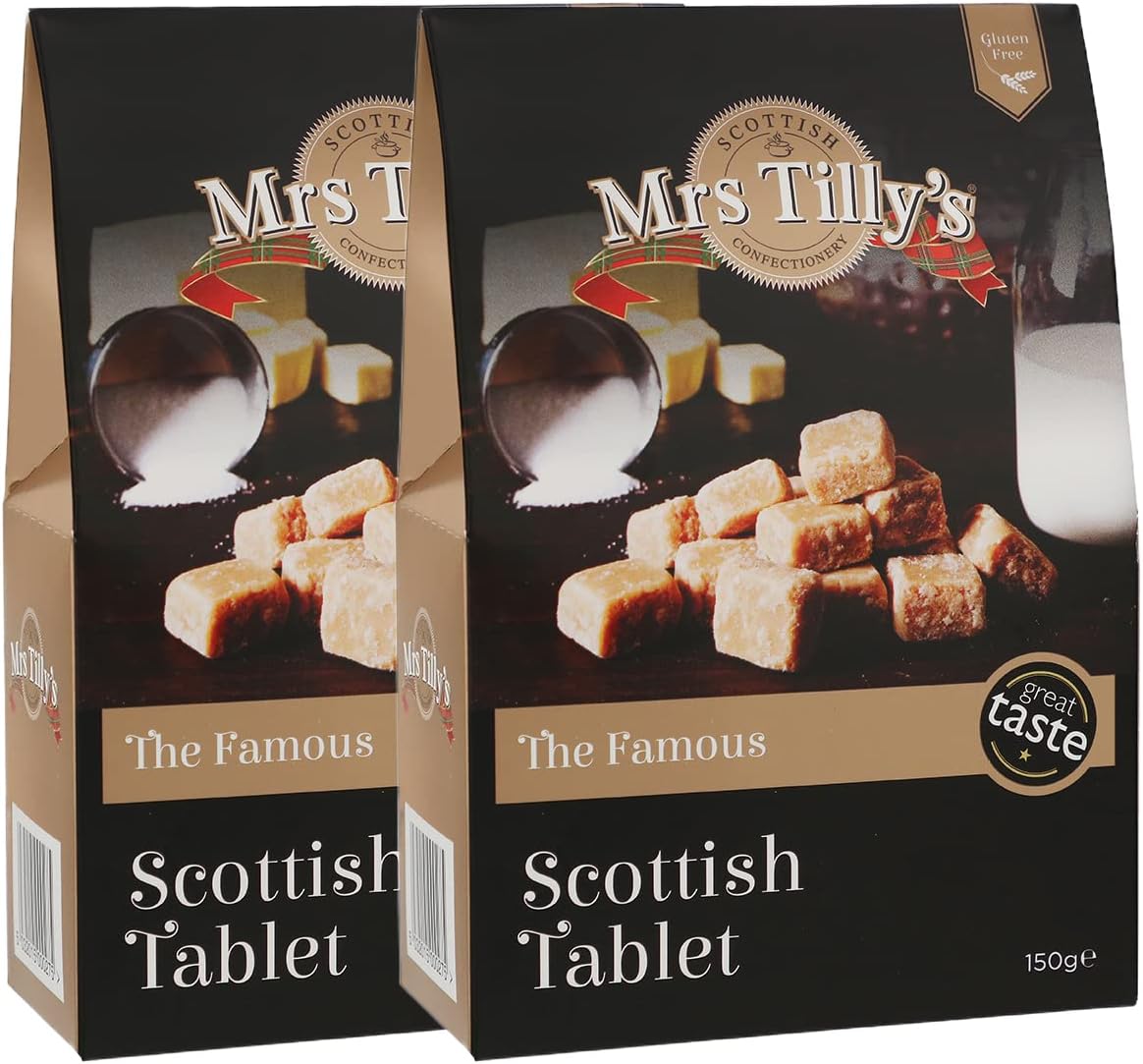 Mrs Tilly's Original Scottish Tablet. 1 x 150g Box (1 x 150g box, 1 ...