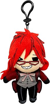 Amazon.com: Black Butler 3'' Plush Key Chain - Grell : Toys & Games