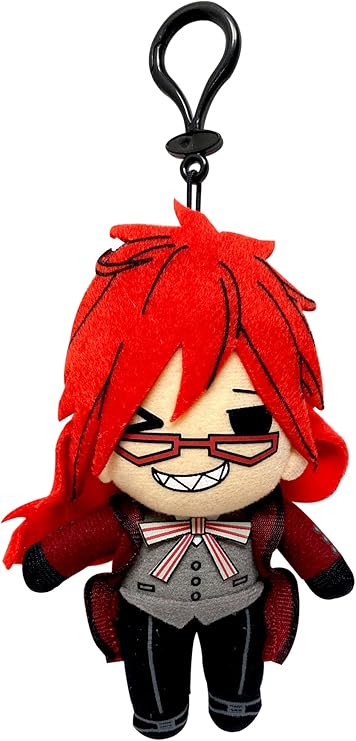 Amazon.com: Black Butler 3'' Plush Key Chain - Grell : Toys & Games