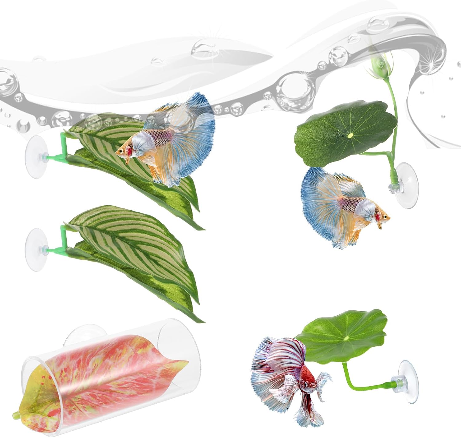 Amazon.com: 5PCS Betta Hammocks, Betta Fish Tank Accessories Soft ...