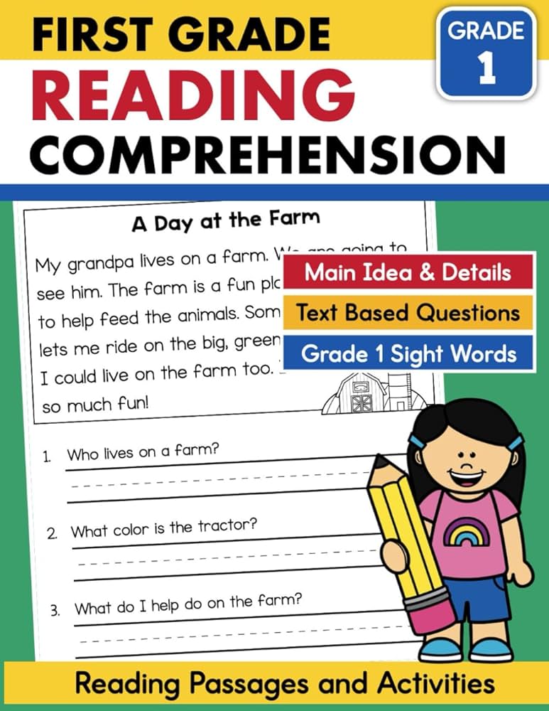 First Grade Reading Comprehension Worksheets Common Core