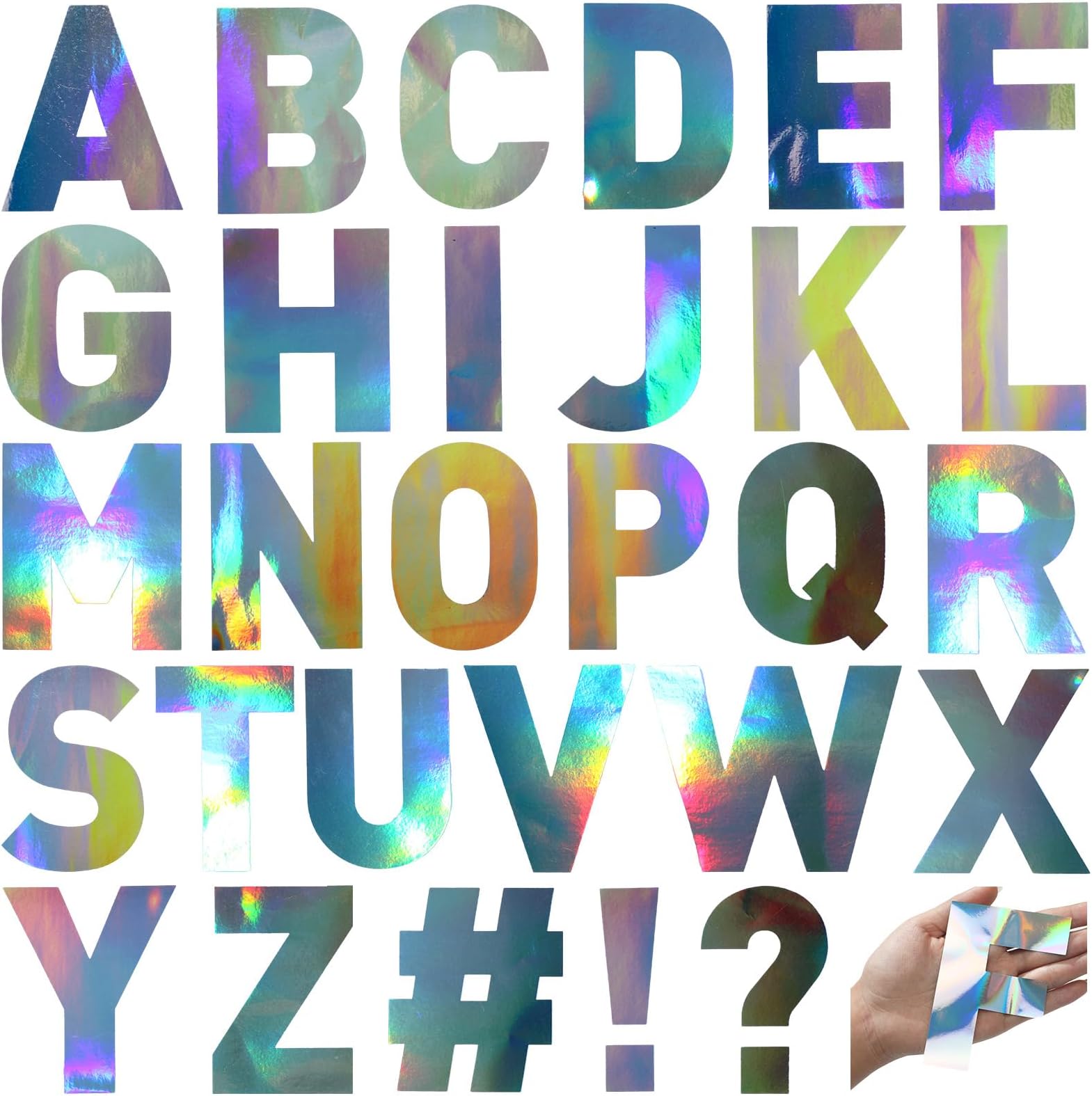 Amazon.com: Starboling Letter Stickers,2 Inch+1 Inch Blue Alphabet ...