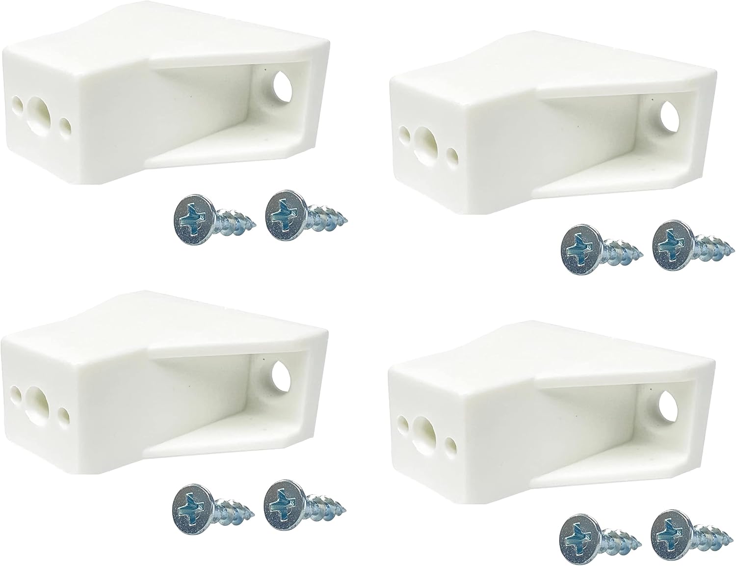 1-3/4 Inch Slide Cabinet Drawer Spacers Hardware White - Set of 4 ...