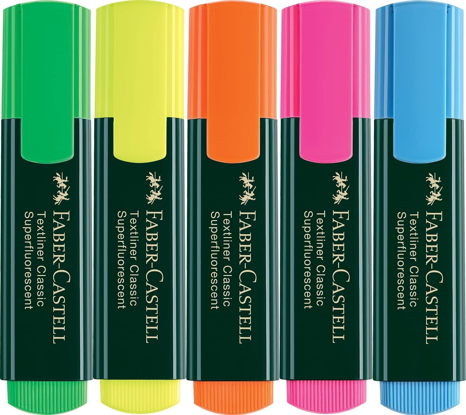 Luxor Highlighter Fluorescent | Assorted | Set of 5 | Versatile: School ...