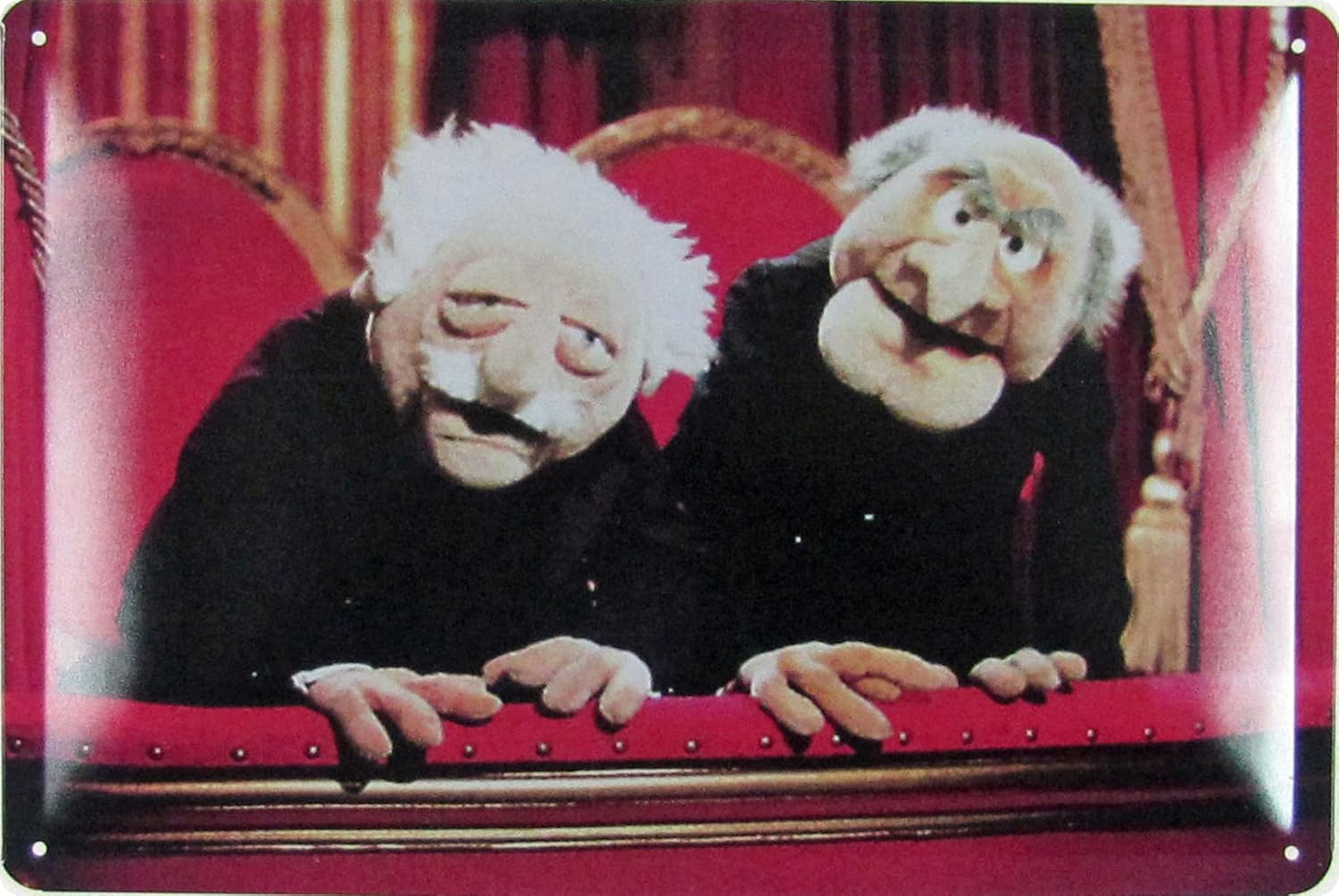 mrdeco Waldorf and Statler Muppet Show Metal Sign 20 x 30 cm : Amazon ...