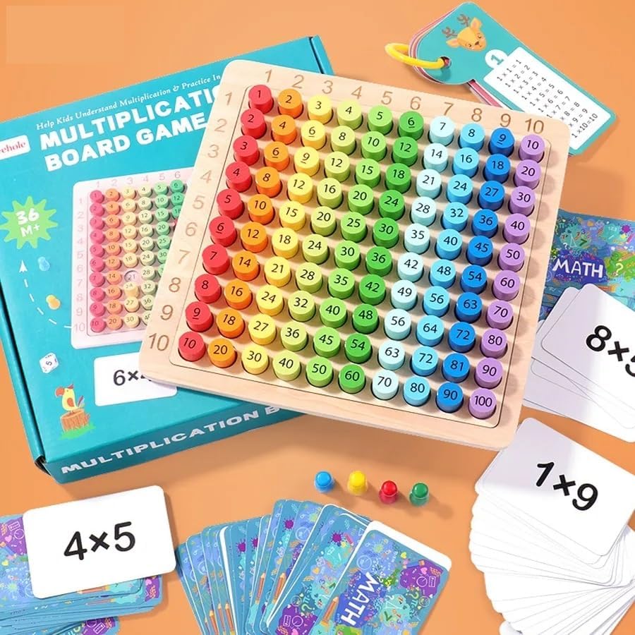 Chocozone Multiplication Board Game Educational Learning Toy