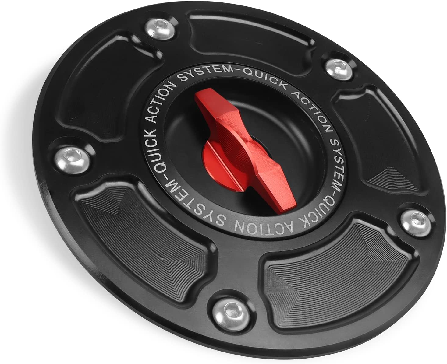 Amazon.com: HAONEL Fuel Gas Tank Cap Cover Aluminum Replacement for ...