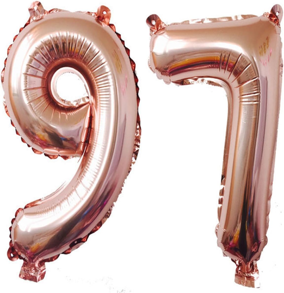 Amazon.com: 40inch Rose Gold Foil 97 Helium Jumbo Digital Number ...