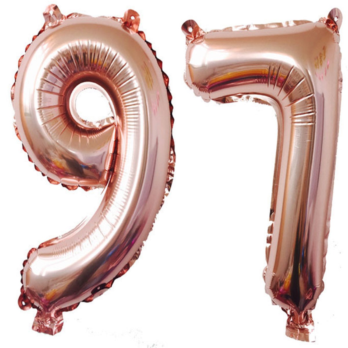 Amazon.com: 40inch Rose Gold Foil 97 Helium Jumbo Digital Number ...