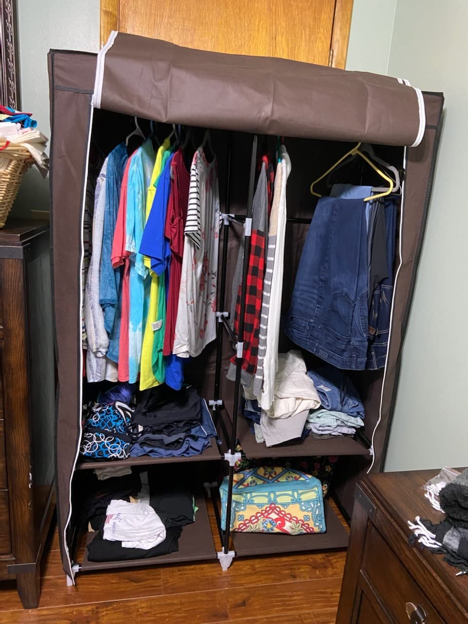 Youud Wardrobe Storage Closet Assembly Instructions at Victoria Dozier blog