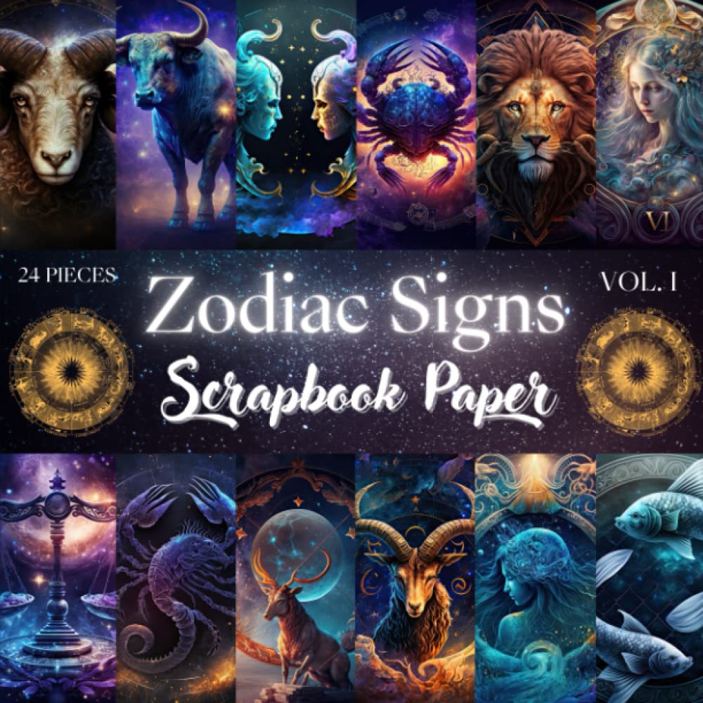 Zodiac scrapbook paper 60 photos - Youhoroscope.com