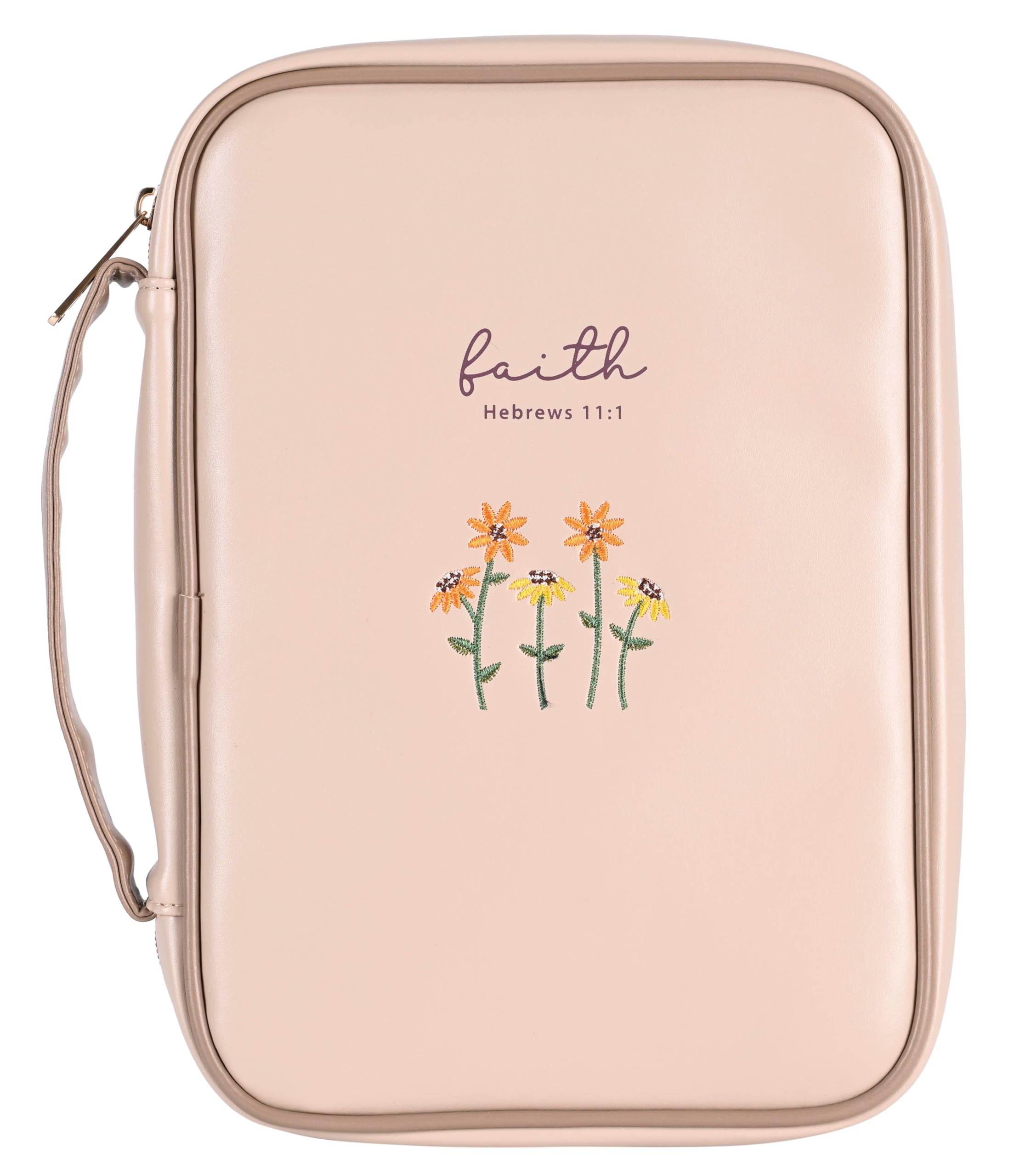 Amazon.com: White Dove Designs Bible Cover-Faith-Hebrew 11:1-Tan-XLG ...