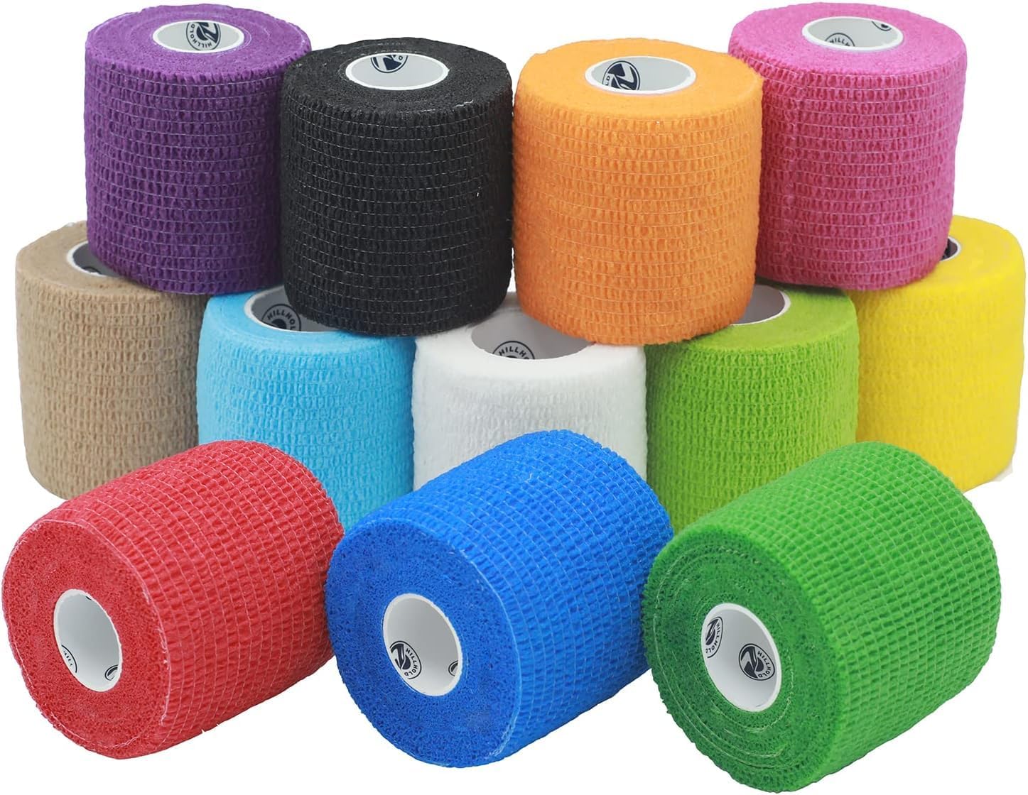 Amazon.com: 2 Inch - 12 Rolls Self Adhesive Bandage Wrap Vet Wrap for ...