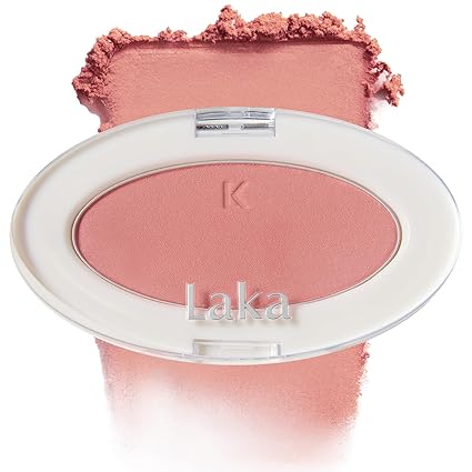 Amazon.com : Laka Love Silk Blush, Radiant Powder Blush, Silky, Buildable Color with a Natural ...
