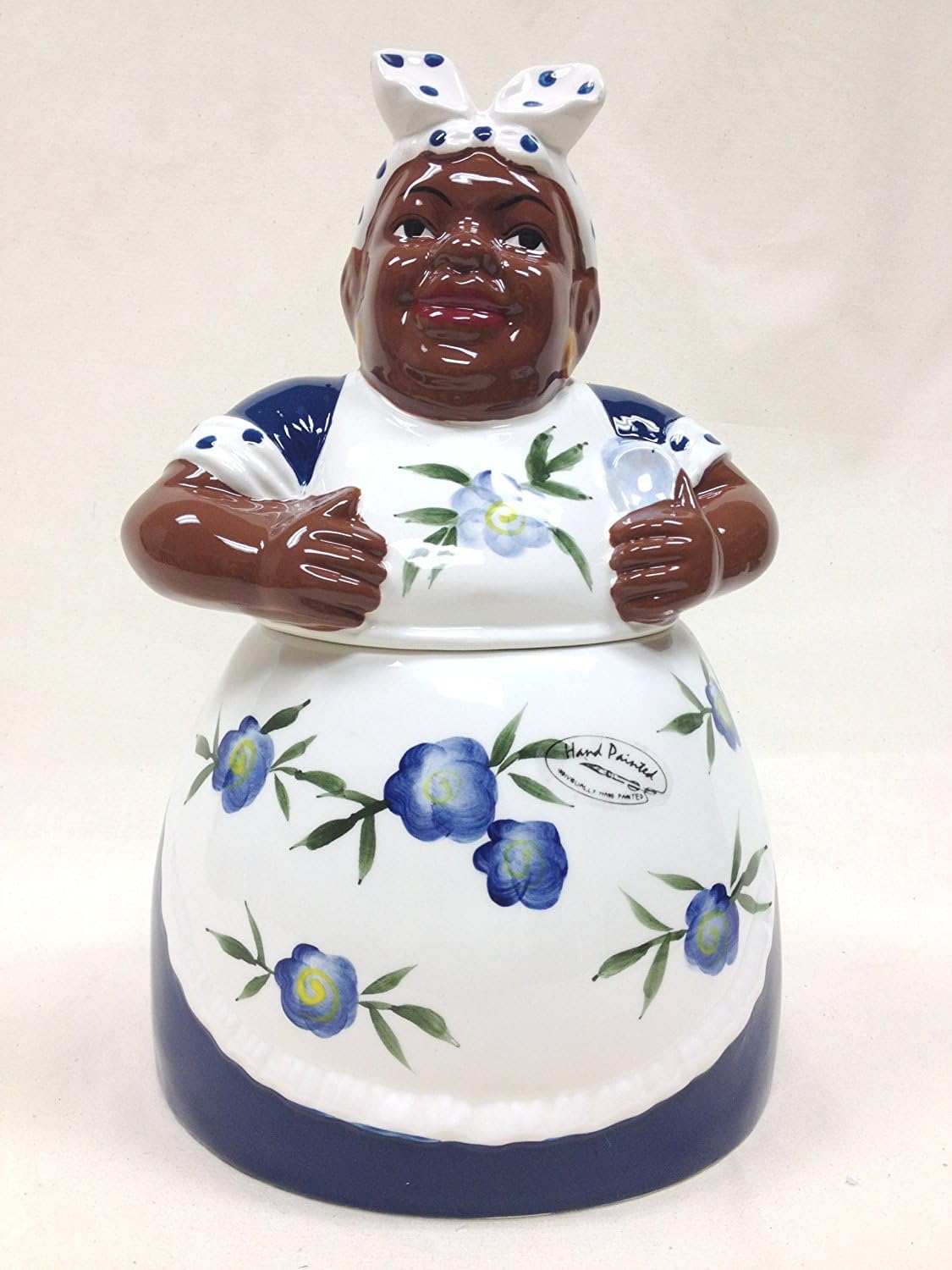 Amazon.com: ACK Blue African American Cookie Jar : Home & Kitchen