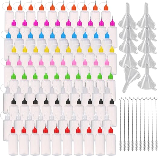 Amazon.com: 100 Pcs 10 ML Mini Needles Precision Tip Applicator,Fine ...