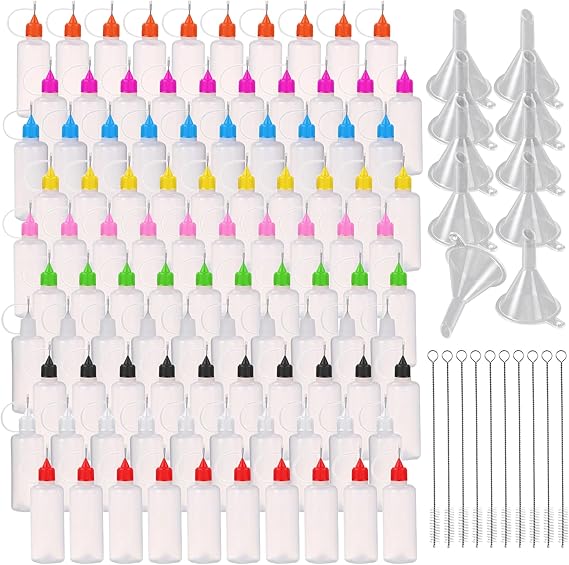 Amazon.com: 100 Pcs 10 ML Mini Needles Precision Tip Applicator,Fine ...