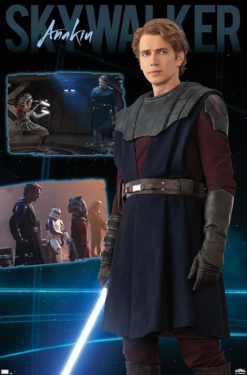 Amazon.com: Star Wars: Ahsoka - Anakin Skywalker Wall Poster, 34L" x 22 ...