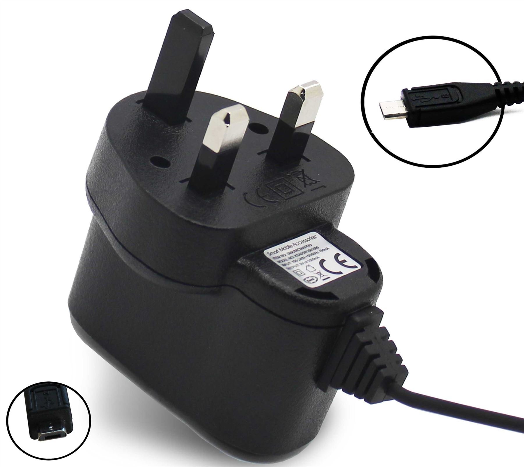 Gadget Giant IMO Q Premium Quality 3 Pin UK Plug Mains Wall Charger ...