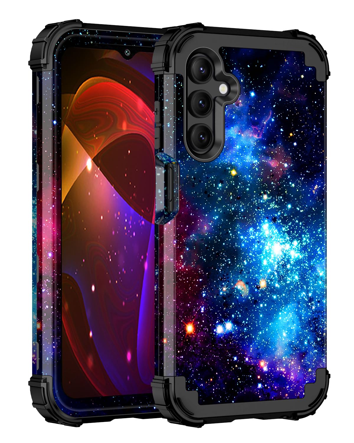 Amazon.com: Miqala for Galaxy A15 5G Case,Glow in The Dark Three Layer Heavy Duty Shockproof ...