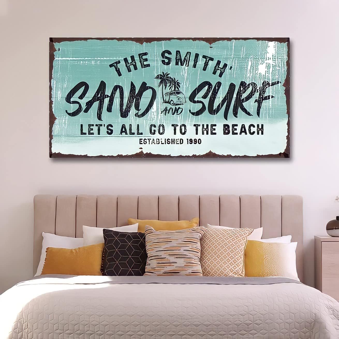 Amazon.com: TAILORED CANVASES Beach Sign Wall Decor - Large ...